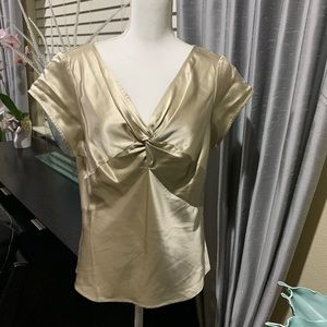 Talbots | Tops | Talbots Pure Silk Beautiful Sleeveless Gold Top | Poshmark